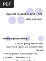 Overview of Derived Quantities and Formulas | PDF | Science & Mathematics