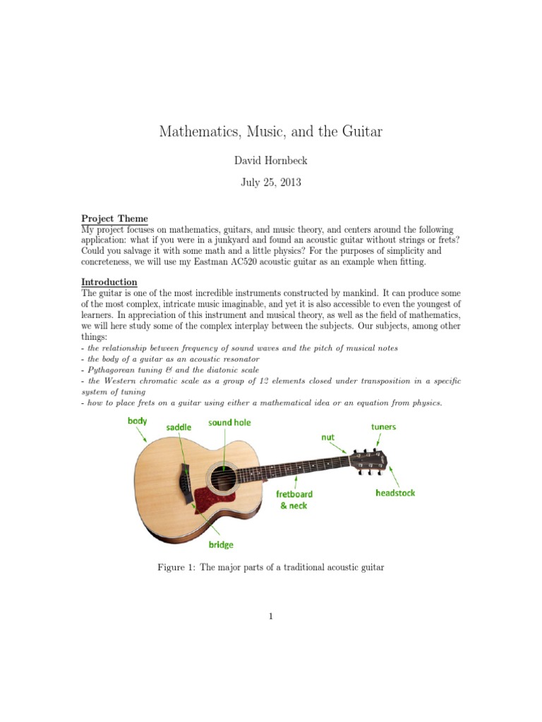 Mathematics of Music | PDF | Interval (Music) | Scale (Music)