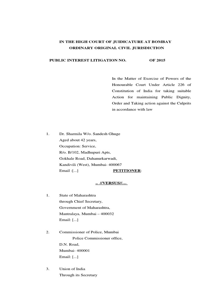 Anti AIB Draft PIL | PDF | Justice | Crime & Violence