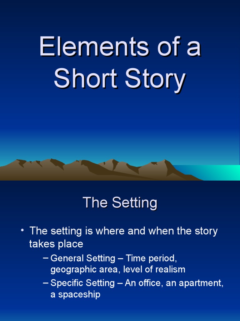 Parts of The Short Story | PDF