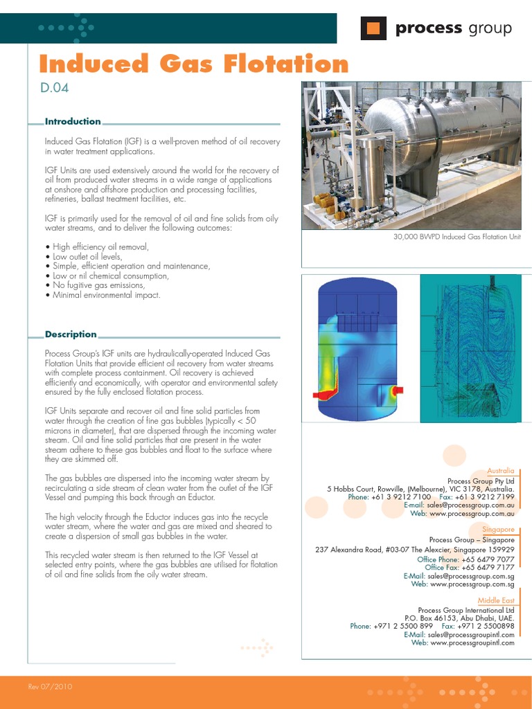 Gas Flotation System | Download Free PDF | Gases | Pump