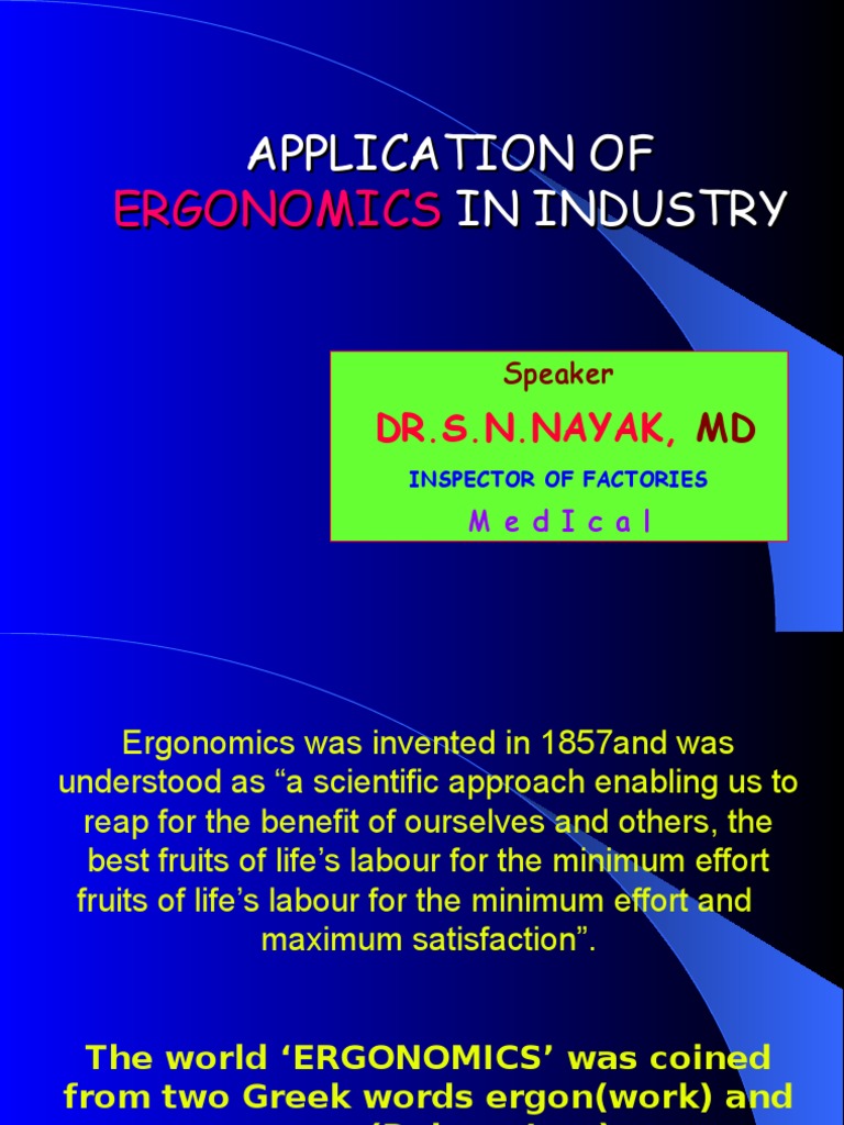 Applying Ergonomics in Industry: Reducing Worker Fatigue and Injury ...