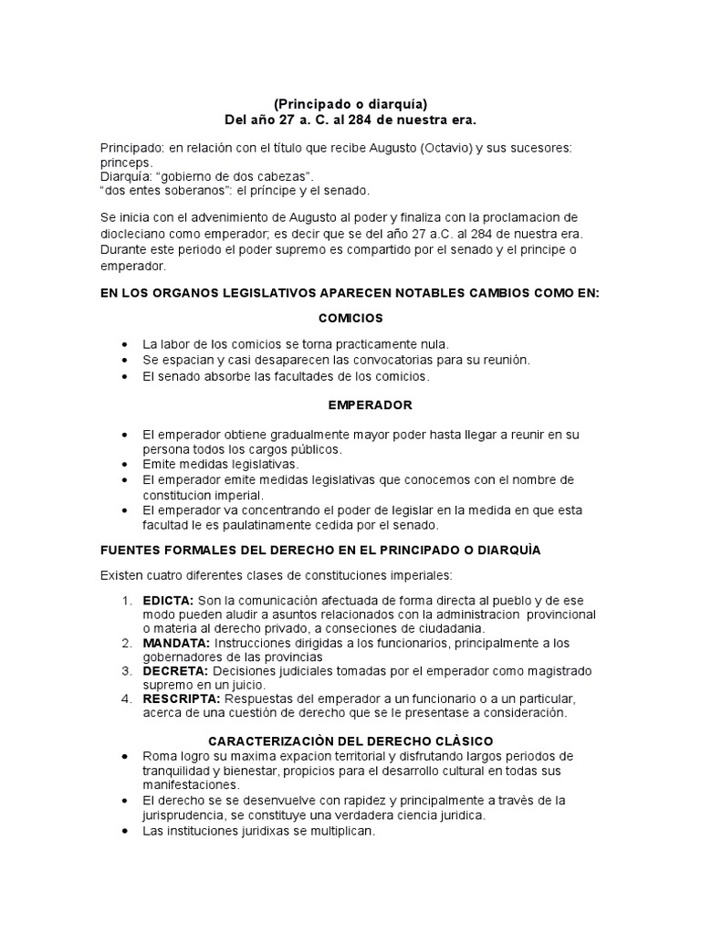 Principado o Diarquía | PDF | Política | Derecho