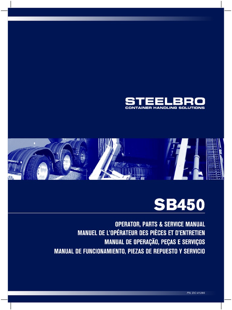 Side Lifter Shop Manual Steelbro | PDF | Elevator | Trailer (Vehicle)