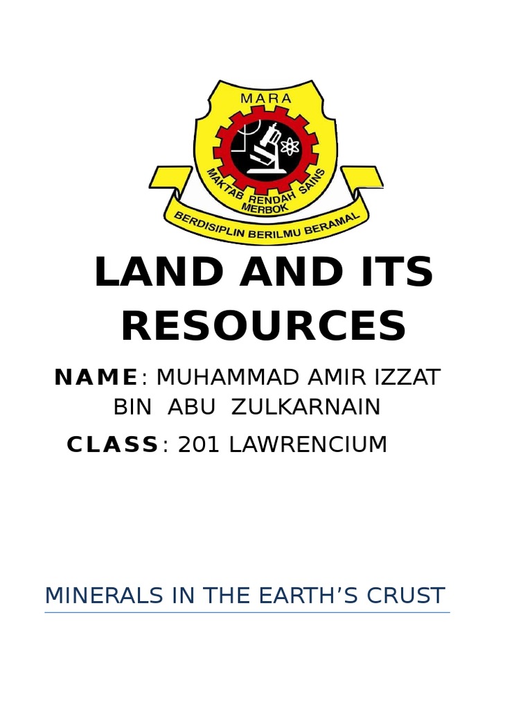 Land and Its Resources | PDF