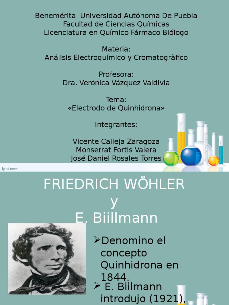 Electrodo de Quinhidrona | PDF | Ph | Química Física