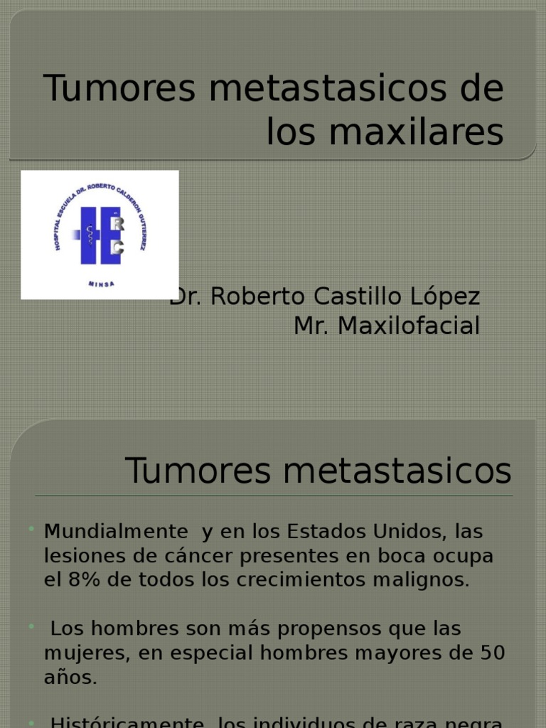 Metástasis orales y cáncer de boca | PDF | Metástasis | Cáncer