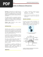 Informe de Sensor Ultrasonico | PDF | Sonido | Arduino