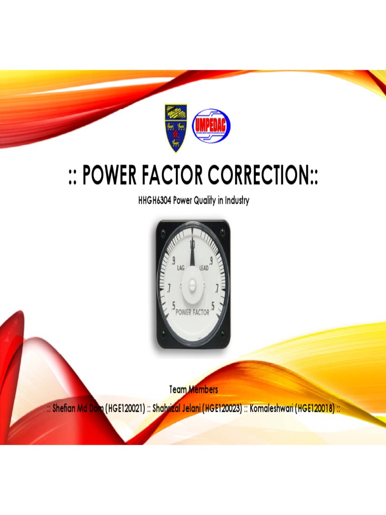 Power Factor Correction | PDF | Ac Power | Capacitor
