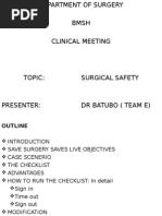 Pre Operative Checklist | PDF
