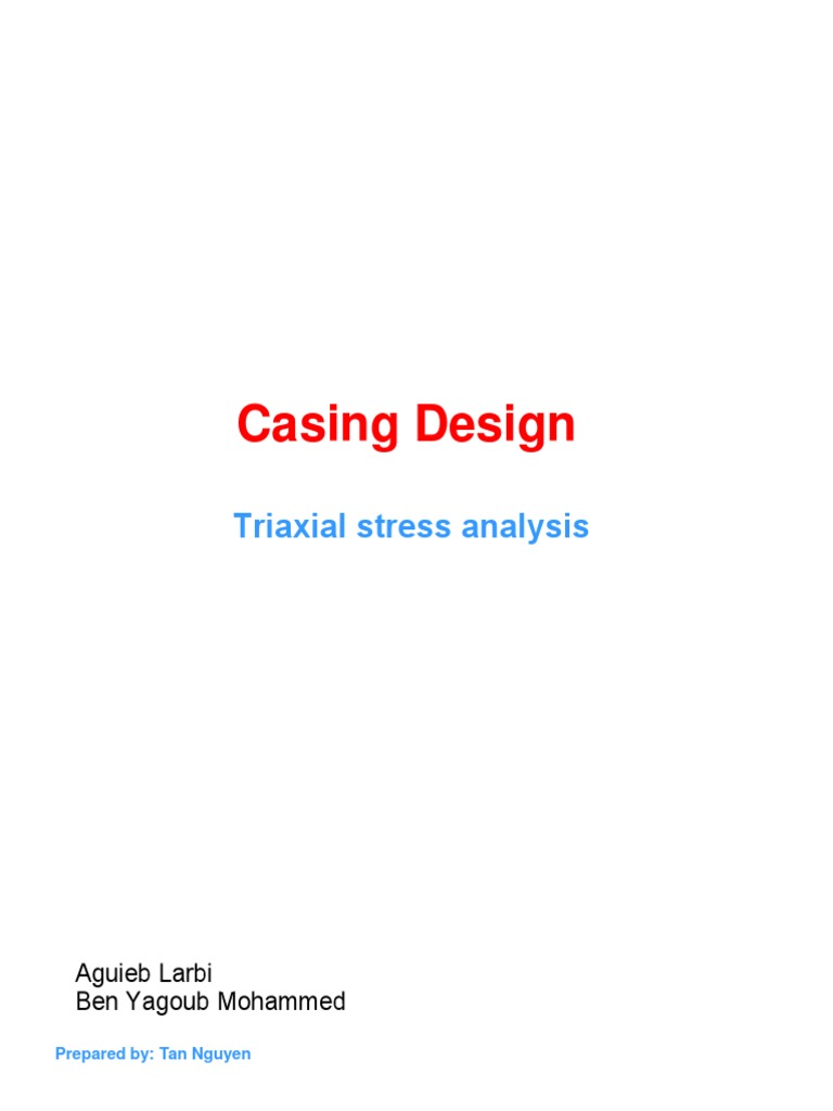 Triaxial Stress in Casing Design | PDF | Strength Of Materials | Yield ...
