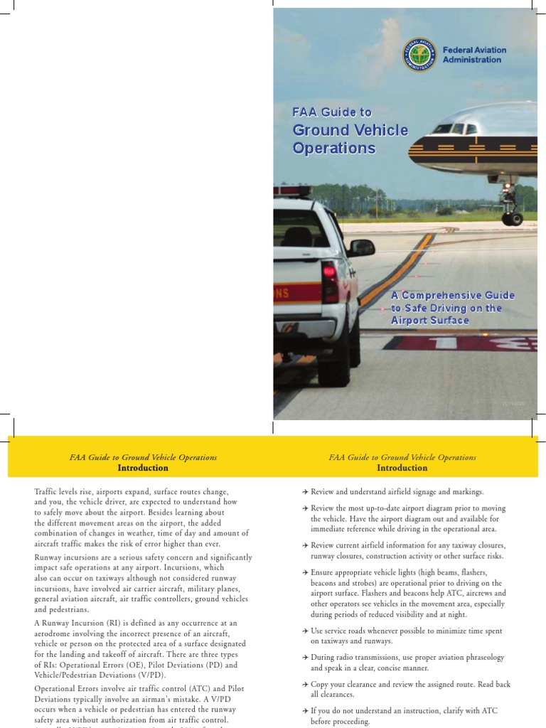 Ground Vehicle Guide Proof Final | PDF | Airport | Air Traffic Control