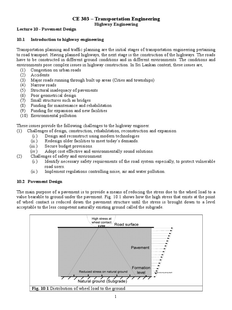 Lecture 10 Pavement Design | Road Surface | Asphalt