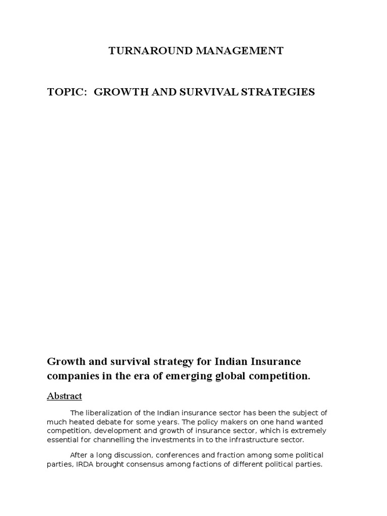 Turnaround Management | PDF | Strategic Management | Competition