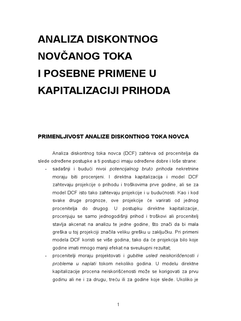 Dikontovani Novcani Tok | PDF