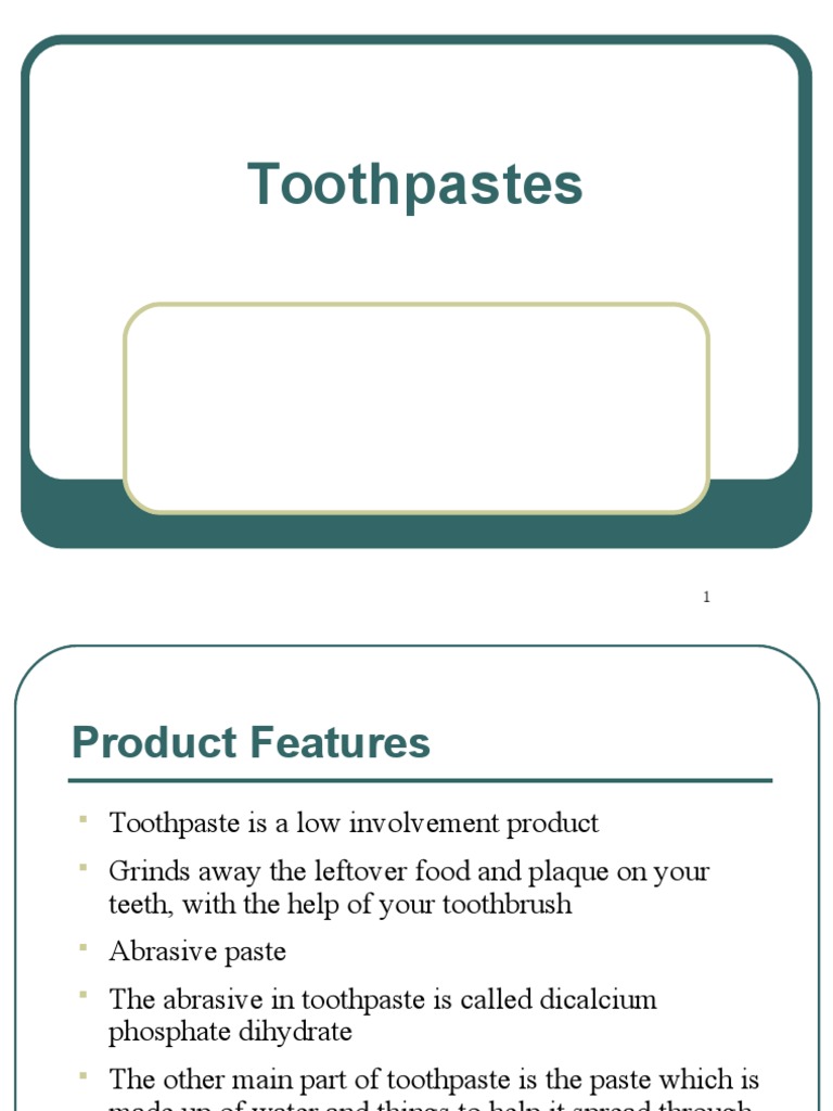 Toothpaste | PDF | Brand | Oral Hygiene