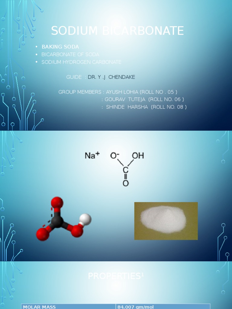 Sodium Bicarbonate | Sodium Bicarbonate | Chemical Elements