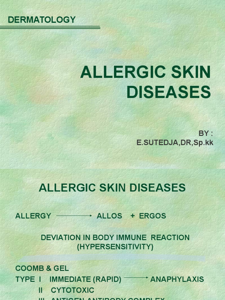 Allergic Skin Diseases | PDF | Allergy | Cutaneous Conditions