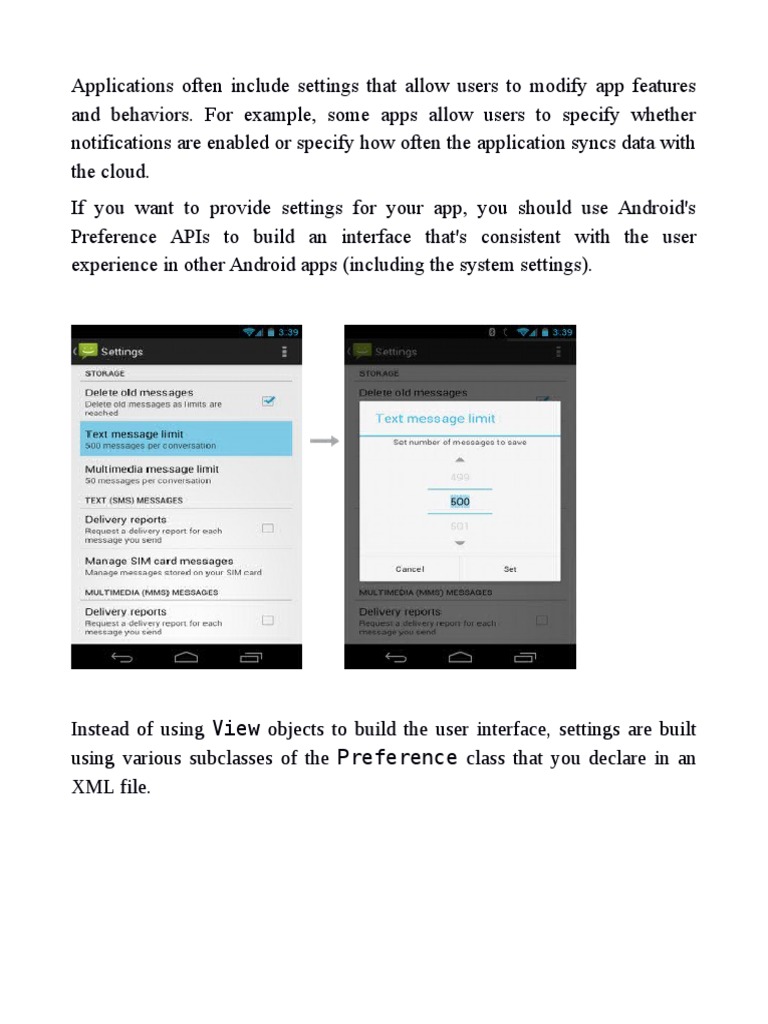 Shared Preferences | PDF | Xml | Android (Operating System)