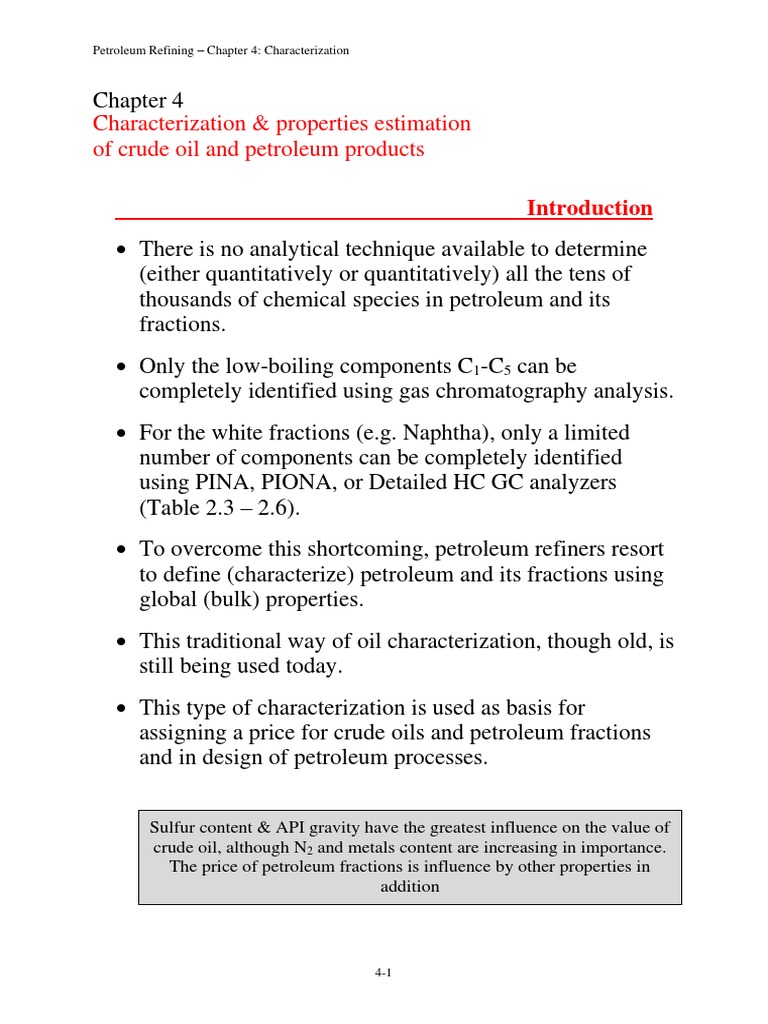 Crude Oil Characterization | PDF | Petroleum | Viscosity