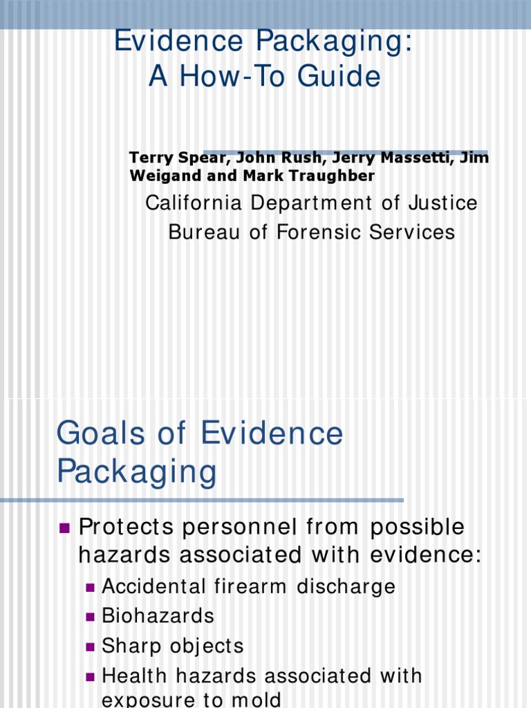 Evidence Collection | PDF | Firearms | Syringe