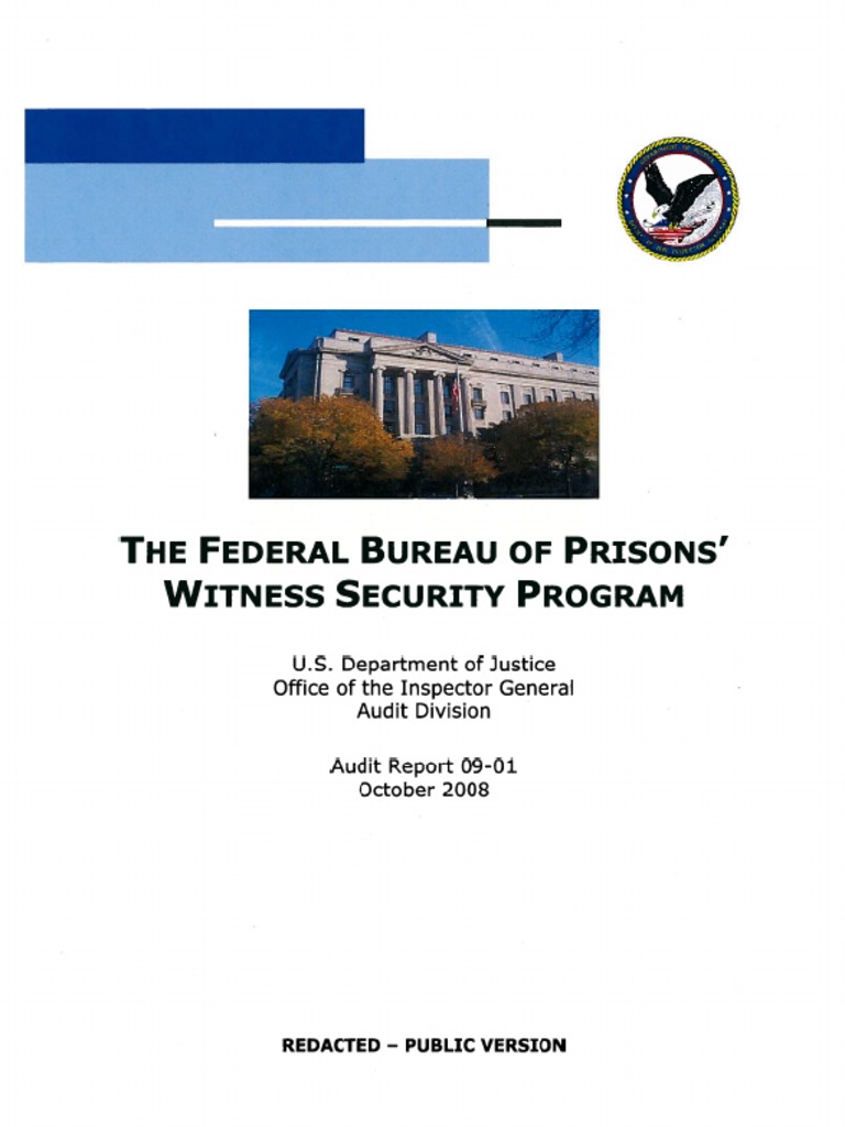 Federal BOP Witness Protection Program | PDF