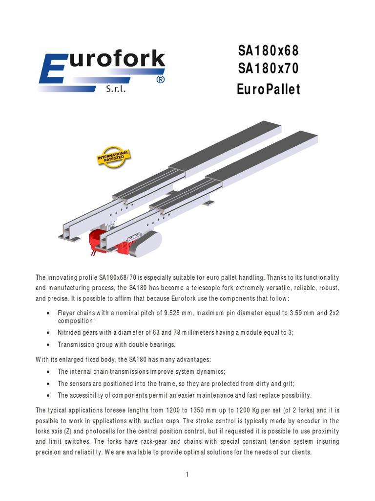 Eurofork Sa180 Europallet 1 | Pallet | Gear