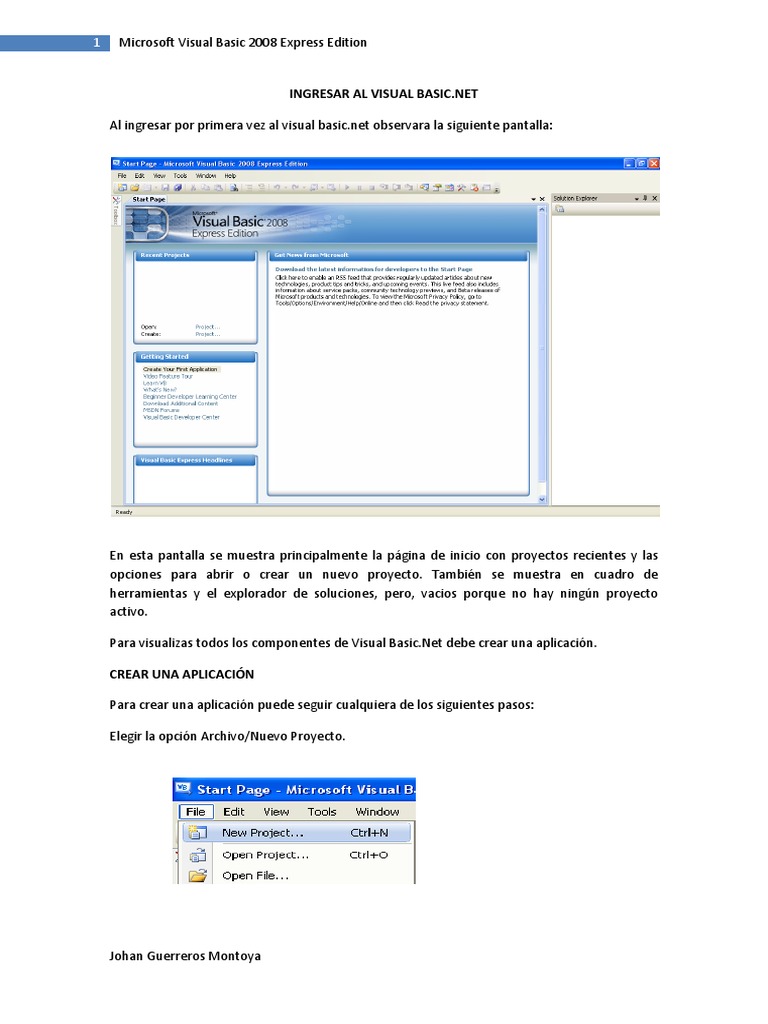 Microsoft Visual Basic 2008 Express Edition | PDF | Ventana ...