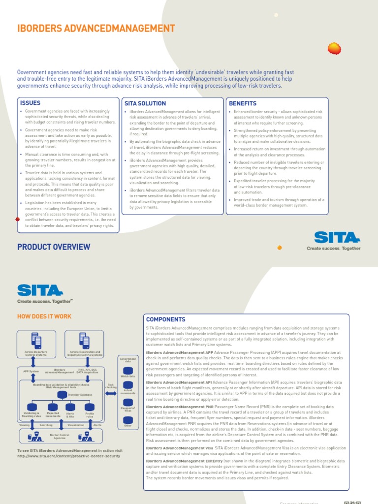 iBorders: Advanced Border Management Solutions | PDF | Data Quality ...