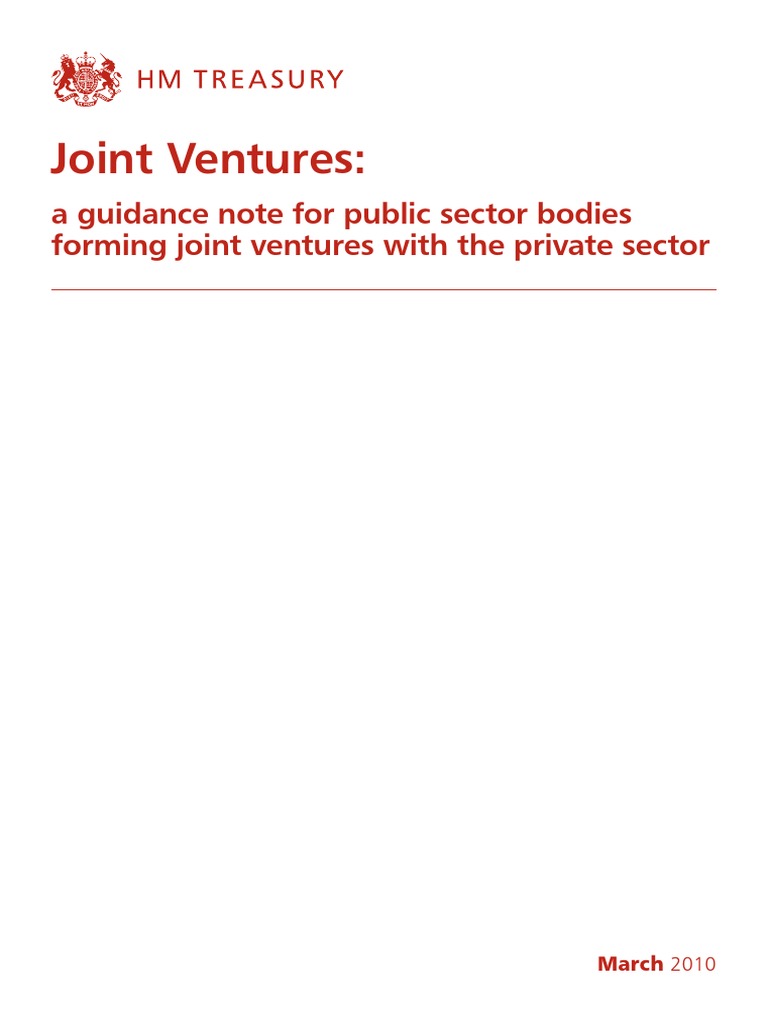 Joint Venture Guidance | PDF | Joint Venture | Limited Partnership