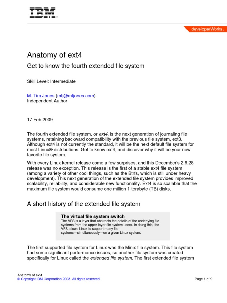 Anatomy of Ext4 | PDF | File System | Information Technology Management