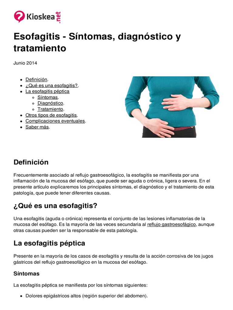 Esofagitis Sintomas Diagnostico y Tratamiento 6446 Mh1lrw ...