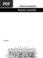 User Manual Daikin BRC1D52 (English - 20 Pages) | PDF | Clock