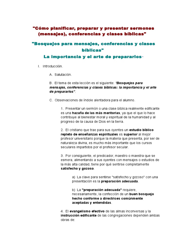 Bosquejos para Sermones Efectivos | PDF | Biblia | Amor