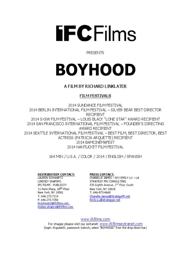 Boyhood | PDF | Cinema | Leisure