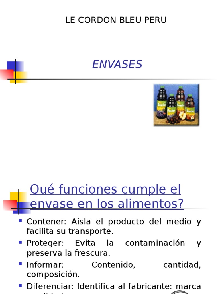 Tipos de Envases | PDF