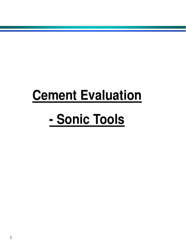 Overview of Cement Bond Evaluation | PDF | Casing (Borehole) | Amplitude