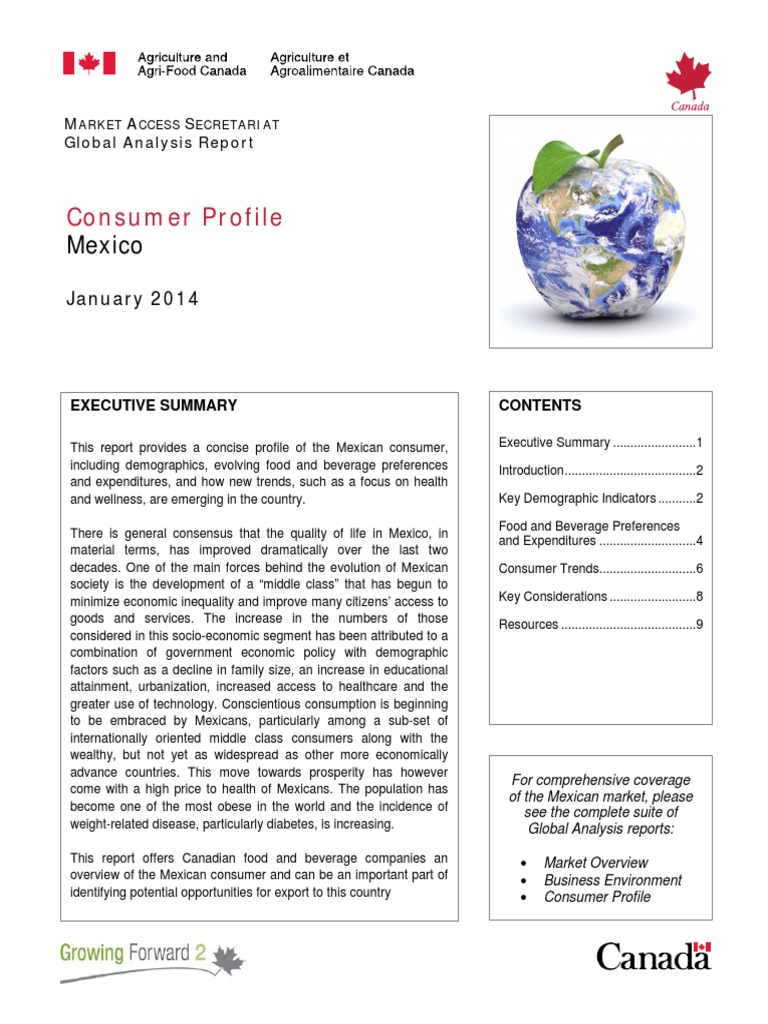 Consumer Profile Mexico January 2014 | PDF | Drink | Grocery Store