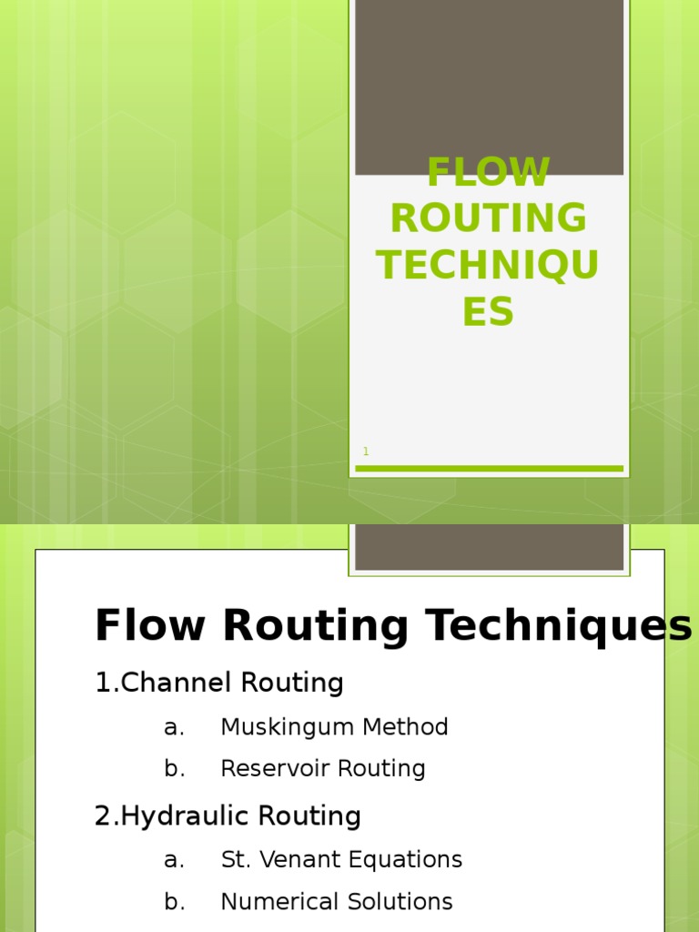 Flow Routing Techniques | PDF | Fluid Dynamics | Classical Mechanics