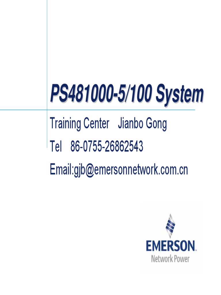 PS481000 5 100 System 040808 | PDF | Rectifier | Direct Current