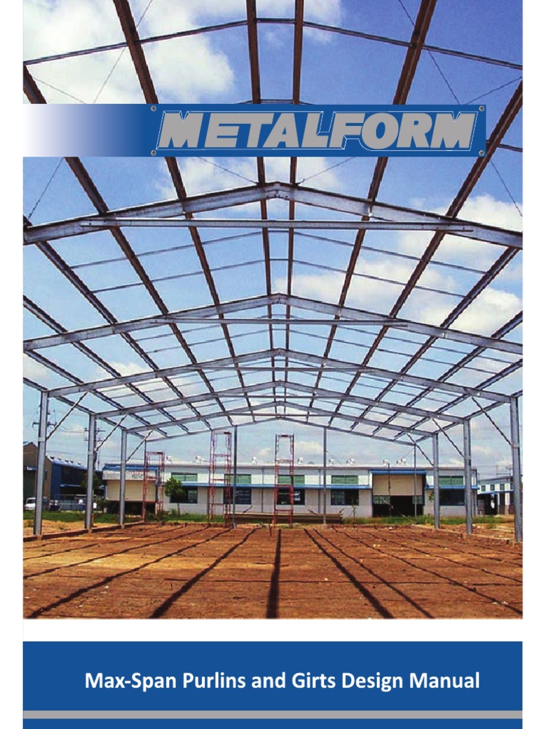 Metalform Max Span Purlins & Girts Design Manual | PDF | Buckling | Bending