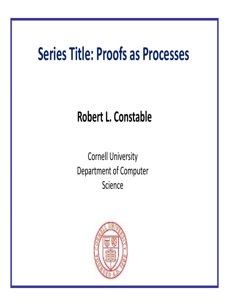 Proofs as Processes: A Lecture Series on Constructive Type Theories ...