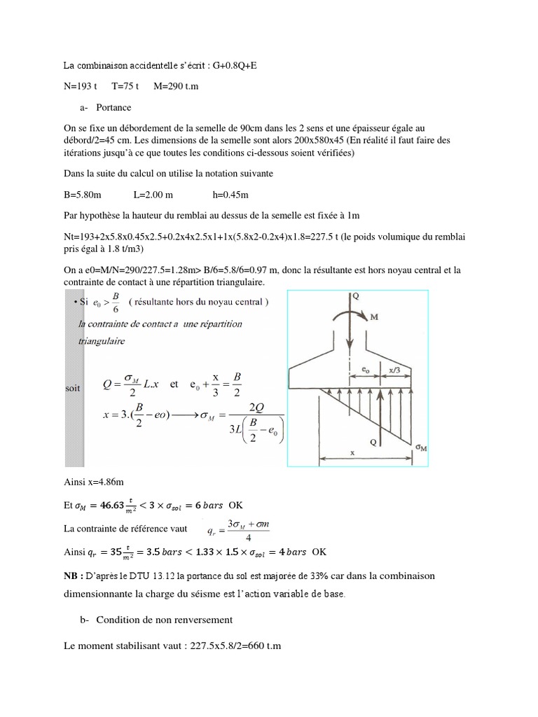 Calcul de portance et stabilité | PDF