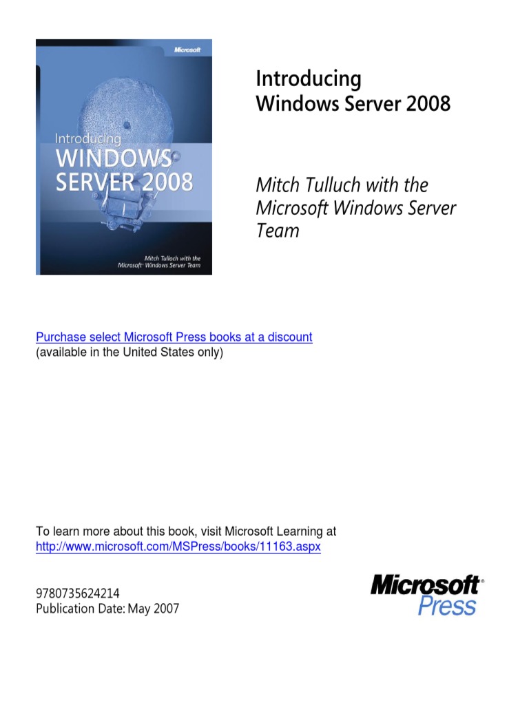 Introducing Windows Server 2008 | PDF | Remote Desktop Services | Windows Server 2008