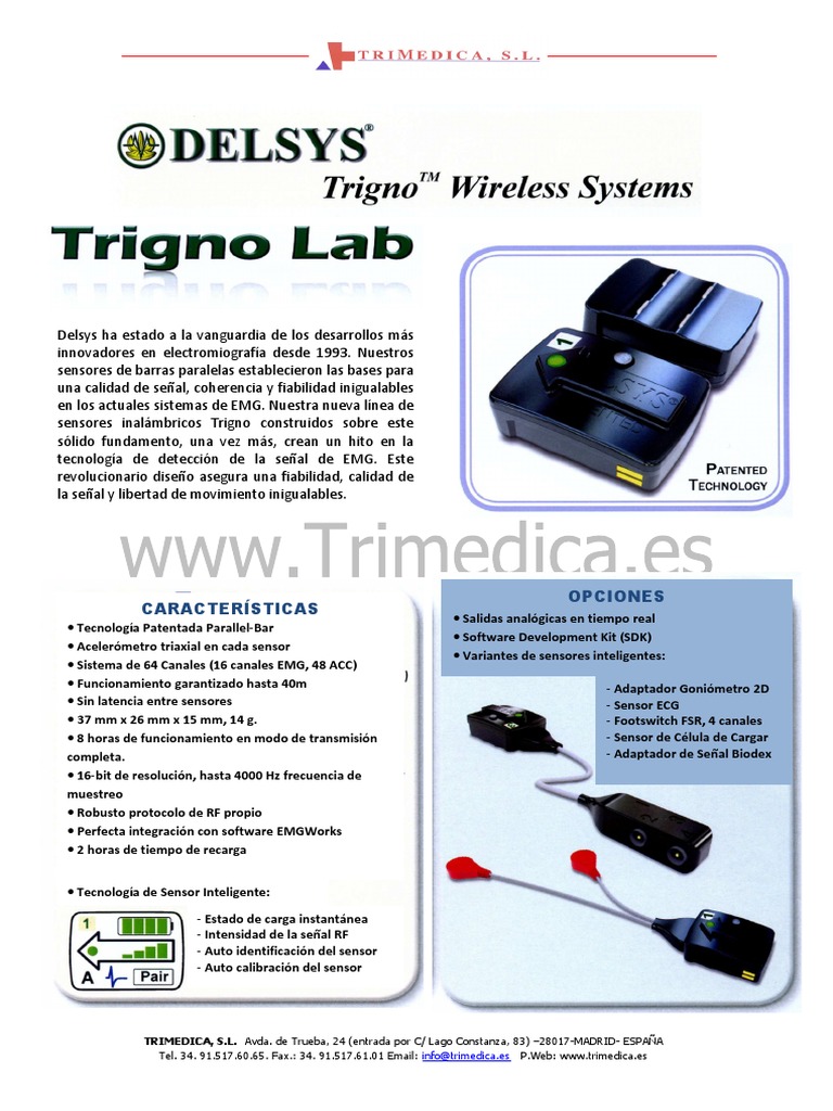Trigno PDF | PDF | Adquisición de datos | USB