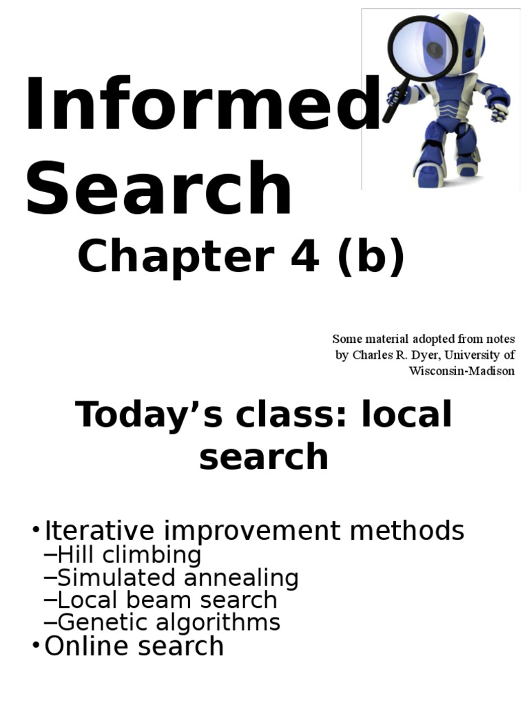 Informed Search: Chapter 4 (B) | PDF | Applied Mathematics | Algorithms