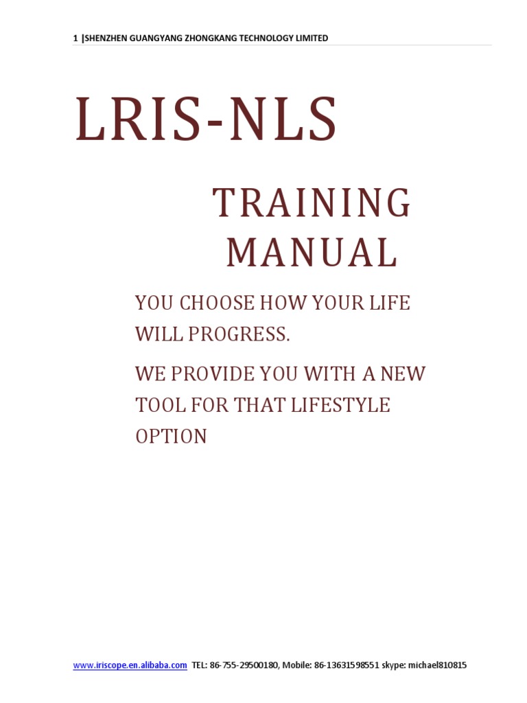 Lris-Nls Training Manual | PDF | Electromagnetic Radiation | Inductor