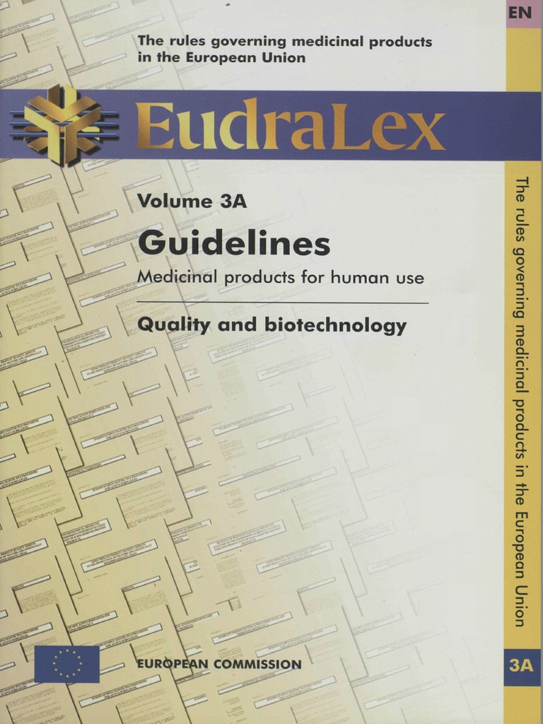 Eudralex 3A | PDF | Sterilization (Microbiology) | Pharmaceutical ...
