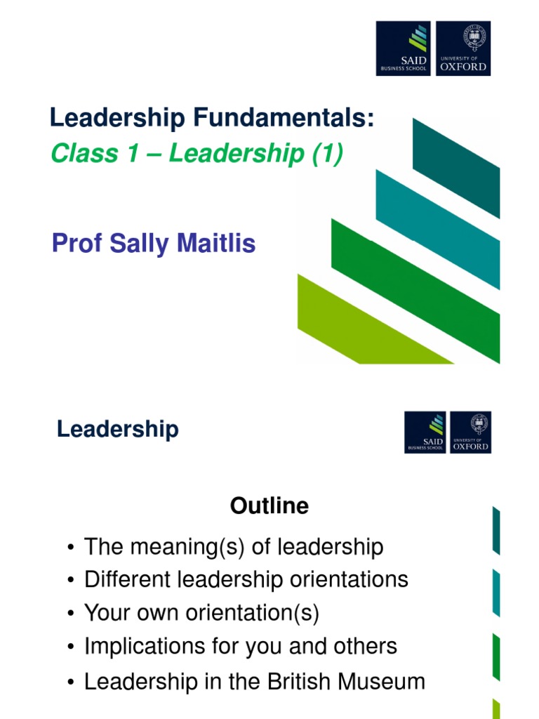 Leadership Fundamentals | PDF | Leadership | Emergence