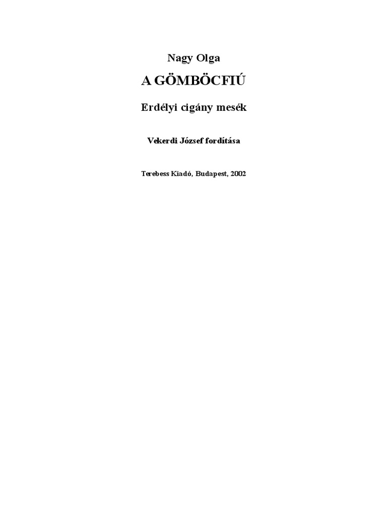 Erdélyi Cigány Mesék | PDF